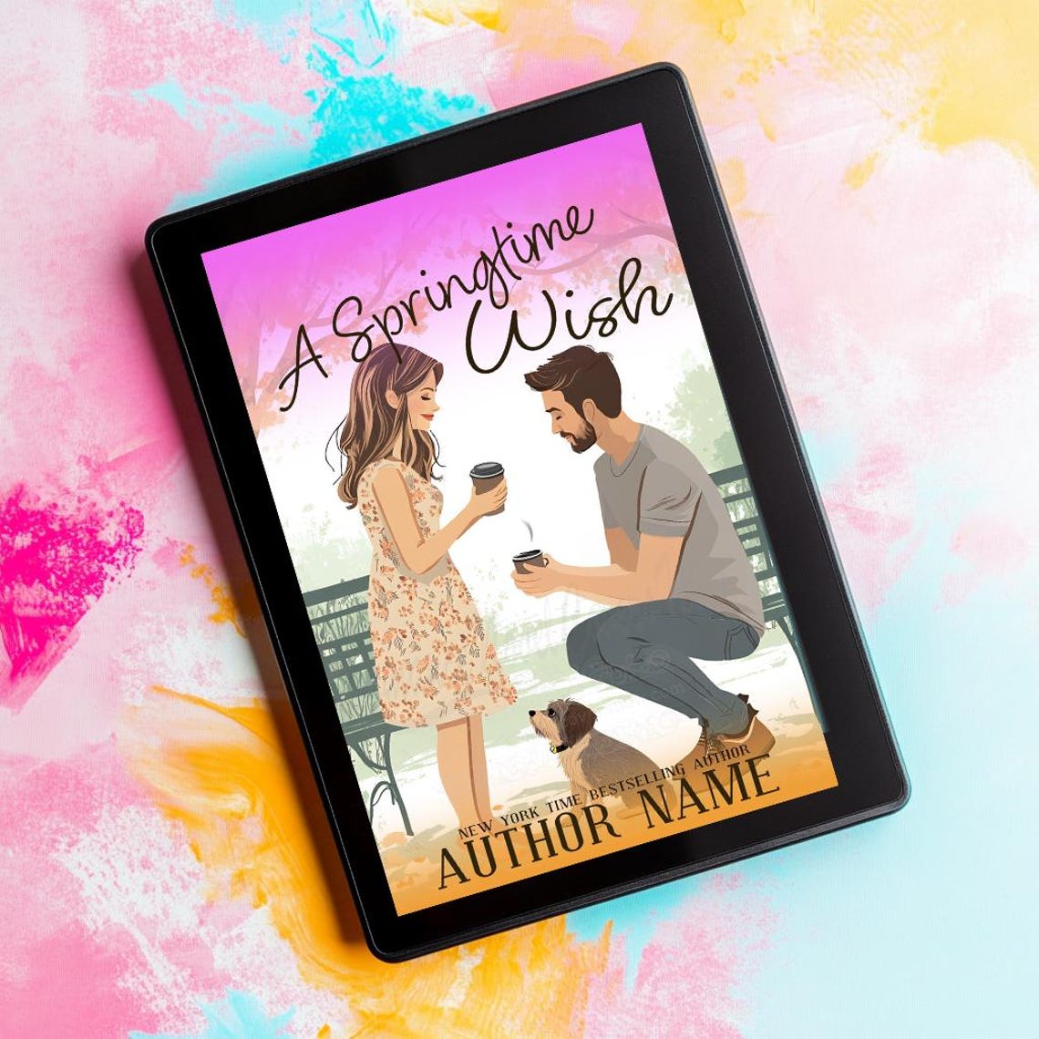 A Springtime Wish: Premade Book Cover Sweet Wholesome Romance, Small ...