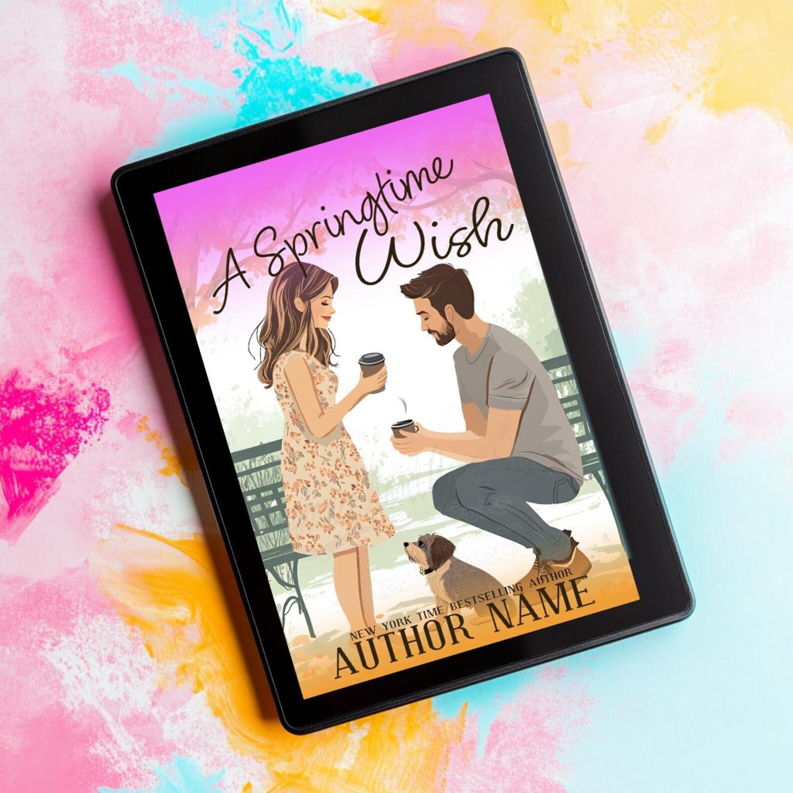 A Springtime Wish: Premade Book Cover Sweet Wholesome Romance, Small ...