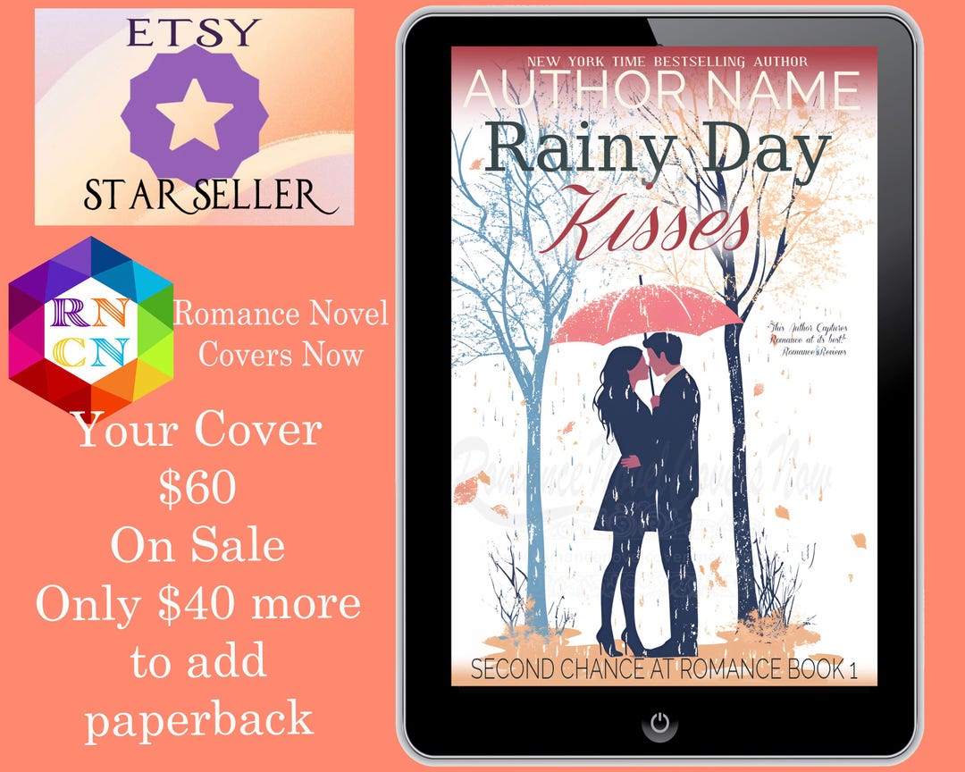 Rainy Day Kisses: Romance Book Cover Indie Authors Budget Covers, Romance Cover, Contemporary ...