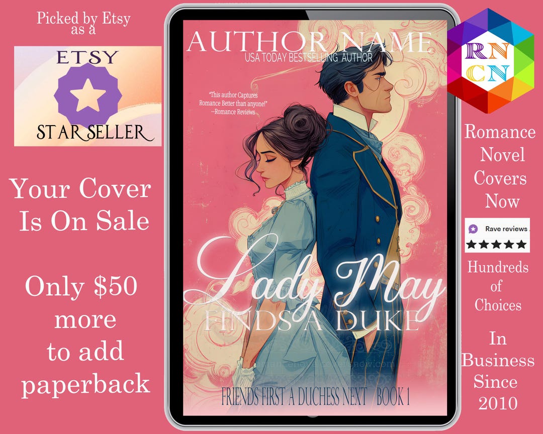 Lady May Finds a Duke: Historical Romance Book Cover Indie Self Publishing Budget, Victorian ...