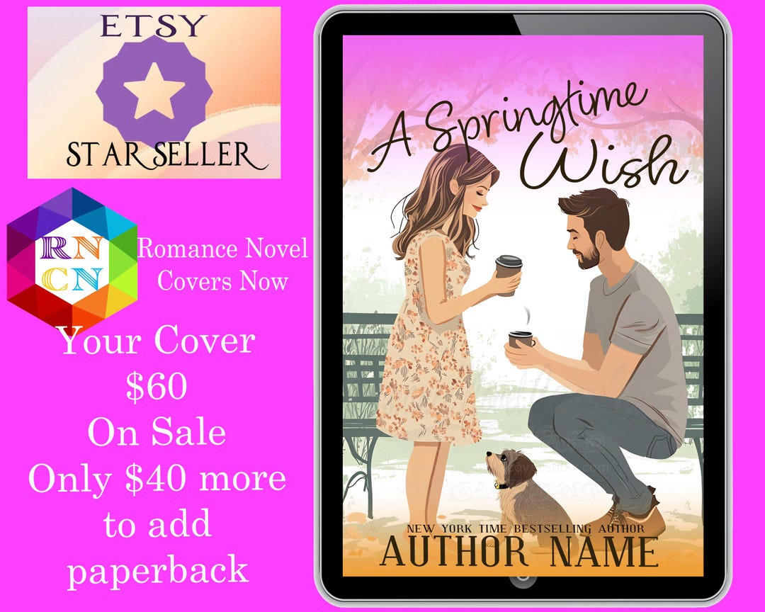 A Springtime Wish: Premade Book Cover Sweet Wholesome Romance, Small ...