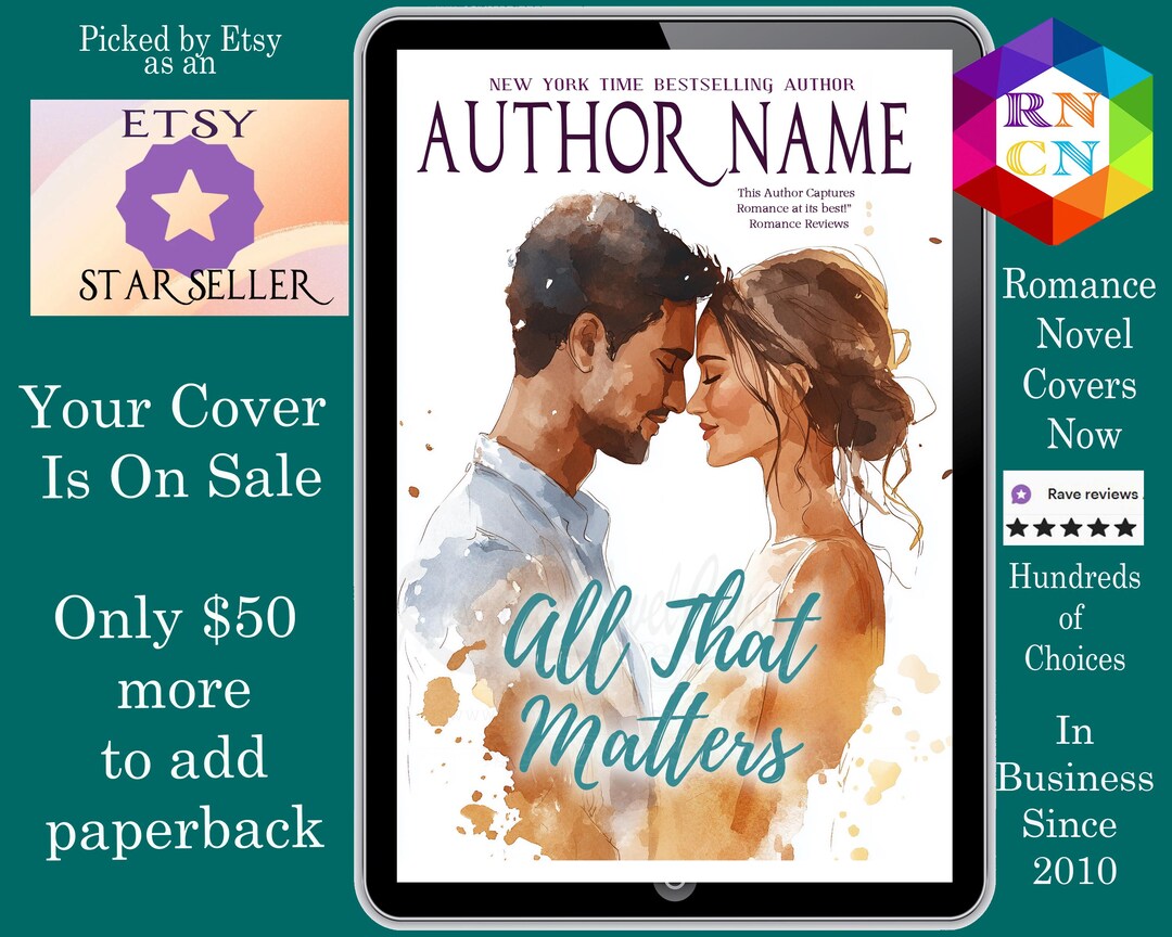 All That Matters: Premade Book Cover Sweet Wholesome Romance ...