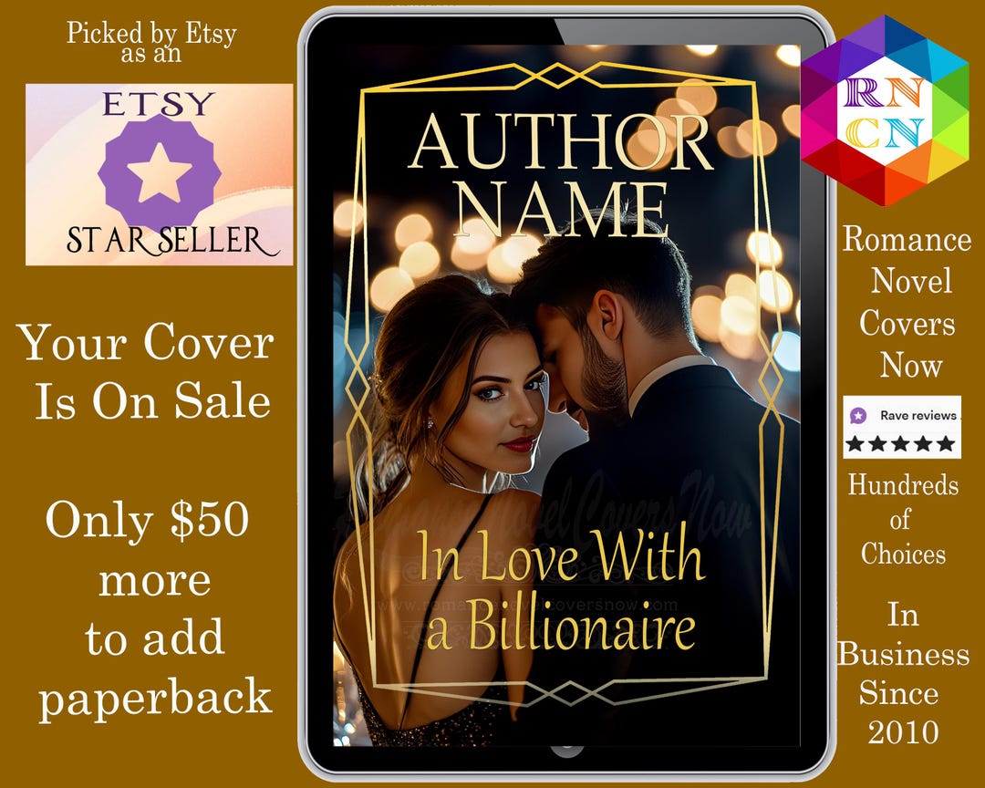 In Love With a Billionaire: Premade Book Cover Sweet Wholesome Romance ...