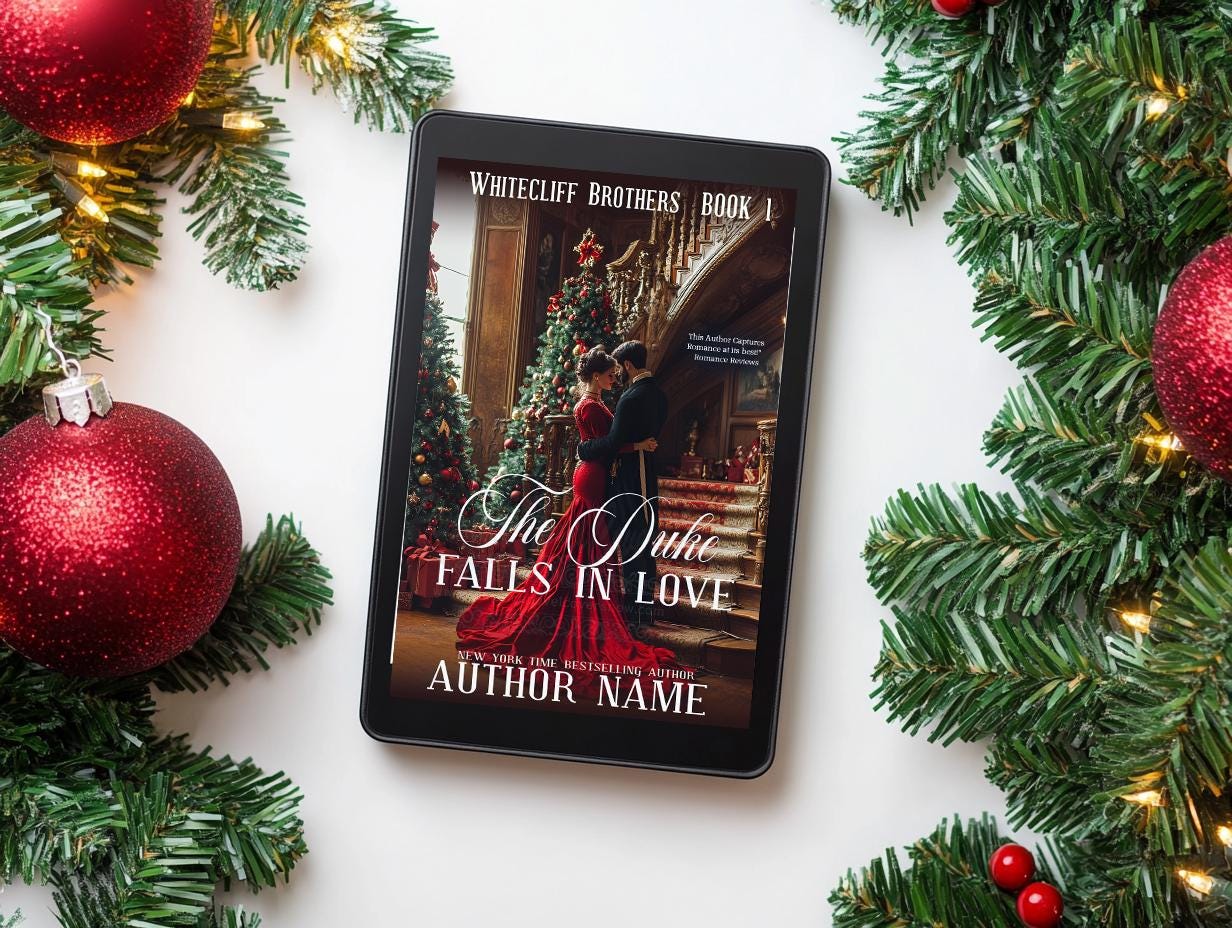 The Duke Falls in Love: Romance Book Cover Indie Authors Christmas ...