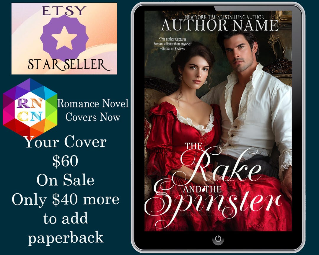 The Rake and the Spinster: Historical Romance Book Cover Indie Self ...