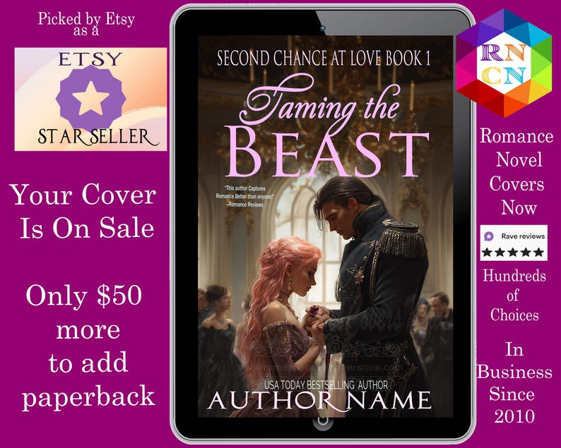 Taming the Beast: Historical Romance Book Cover Indie Self Publishing ...