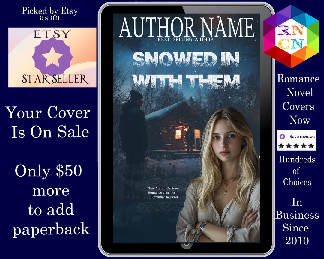 Snowed in With Them: Premade Book Cover Sweet Wholesome Romance ...