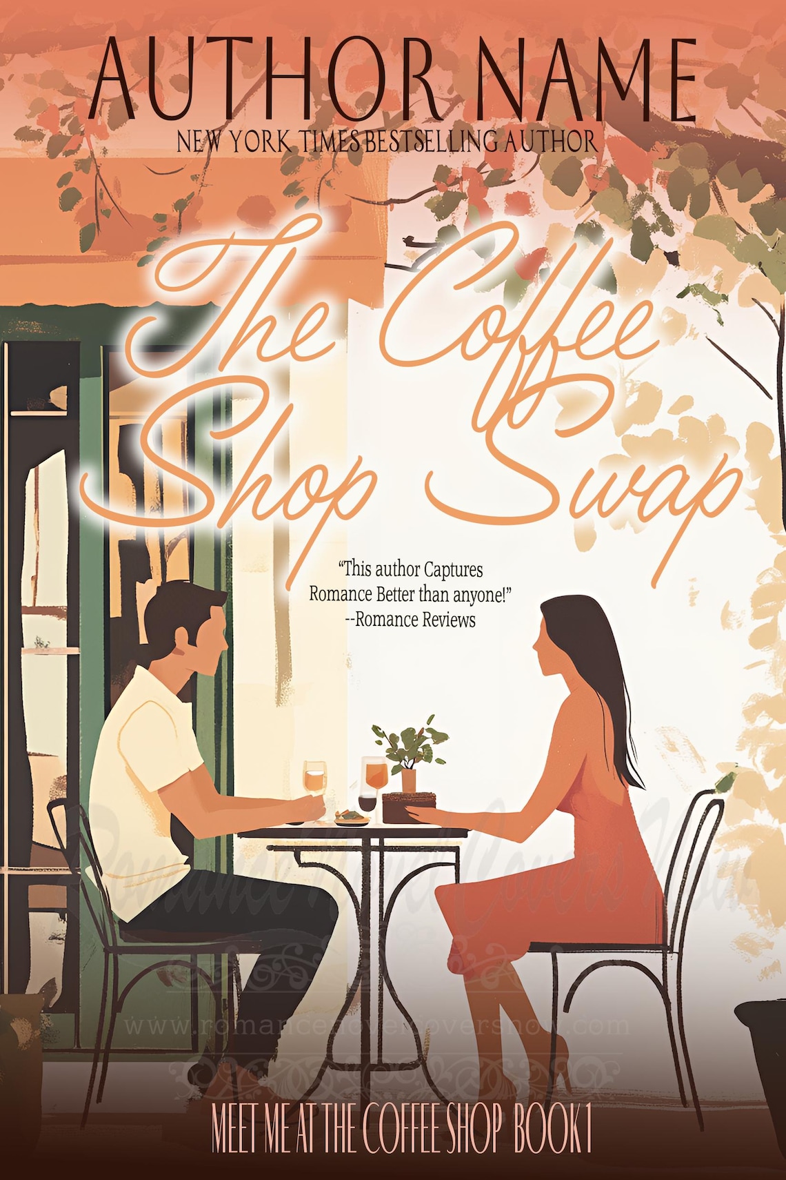 The Coffee Shop Swap: Romance Book Cover Indie Authors Budget Covers ...
