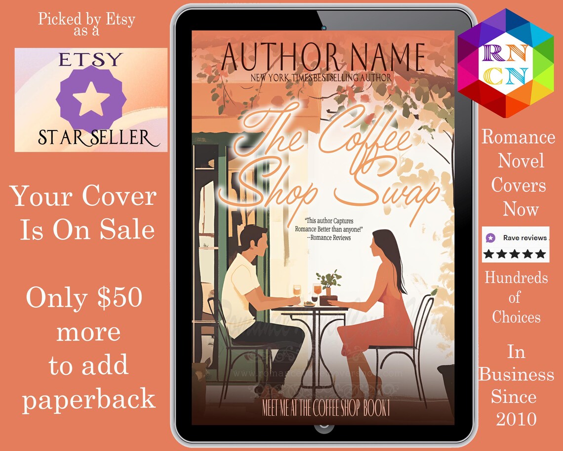 The Coffee Shop Swap: Romance Book Cover Indie Authors Budget Covers ...
