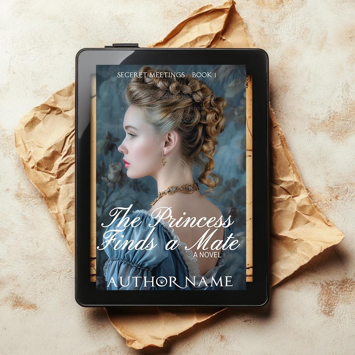 The Princess Finds a Mate: Historical Romance Book Cover, Premade Book ...