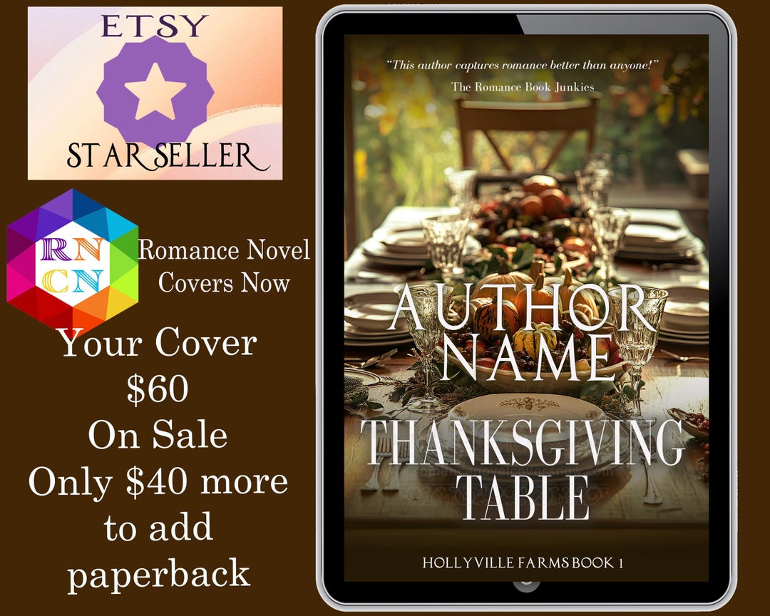 Thanksgiving Table: Romance Book Cover Indie Authors Budget Covers ...