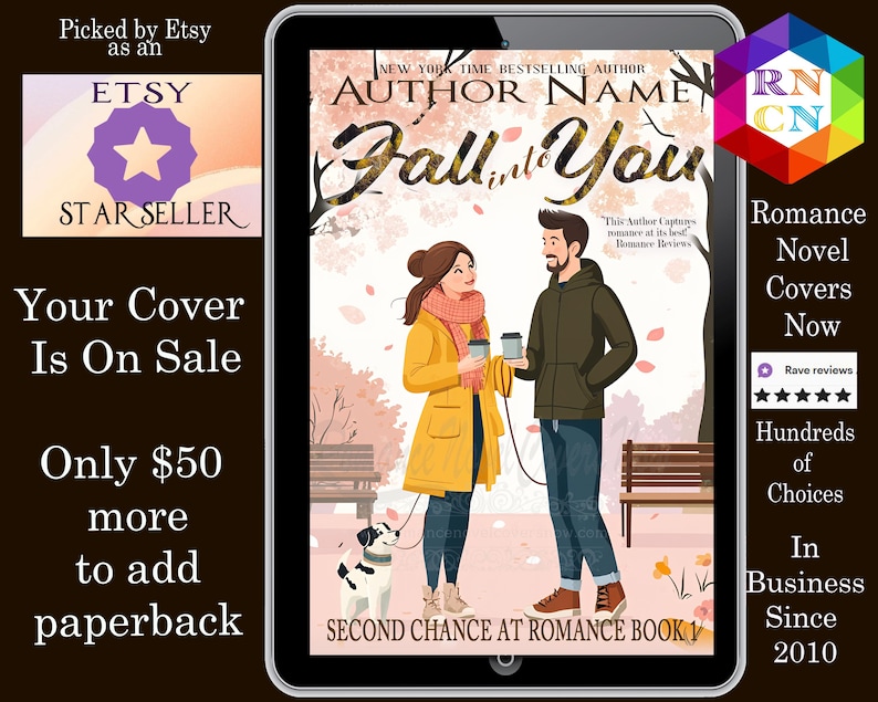 Fall Into You: Premade Book Cover Sweet Wholesome Romance, Small Town ...