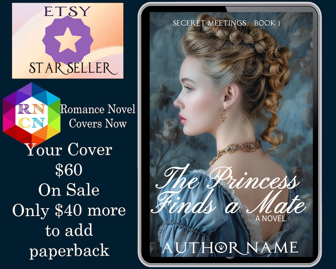 The Princess Finds a Mate: Historical Romance Book Cover, Premade Book ...