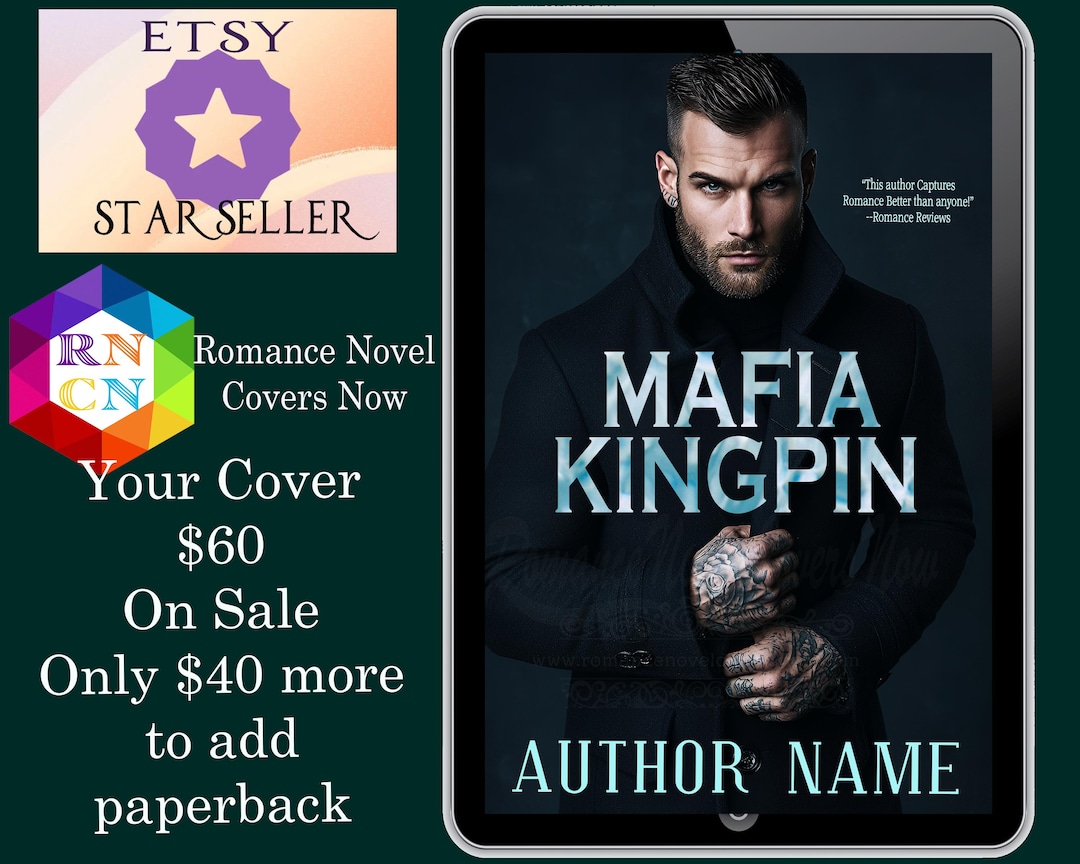 Mafia Kingpin: Contemporary Romance Book Cover, Premade Book Cover ...