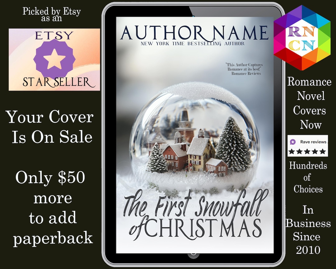 The First Snowfall of Christmas: Romance Book Cover Indie Authors ...