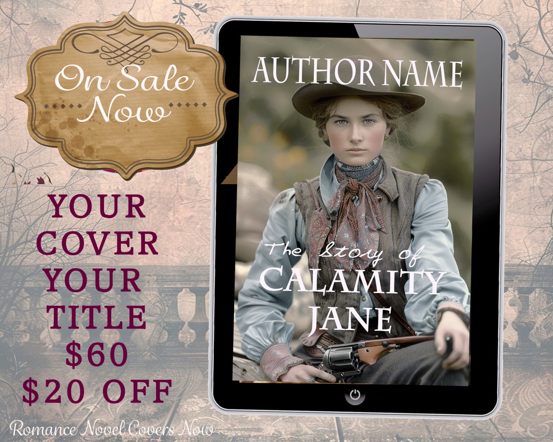 The Story of Calamity Jane 1: Historical Romance Book Cover, Premade ...