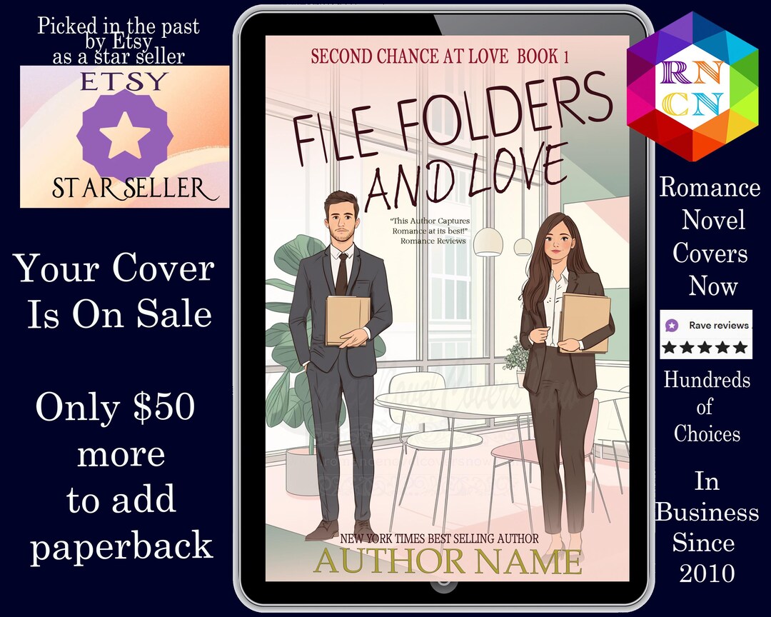 File Folders and Love: Romance Book Cover Indie Authors Budget Covers ...