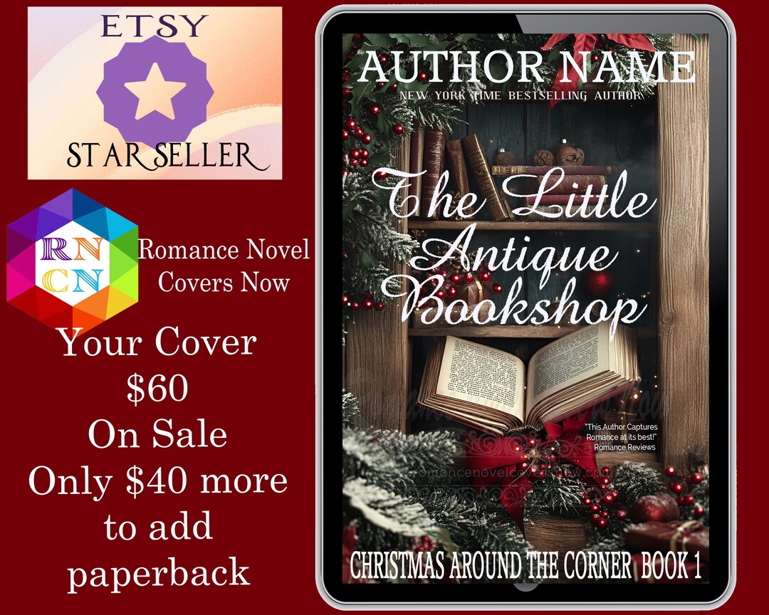 The Little Antique Bookshop: Romance Book Cover Indie Authors Budget ...