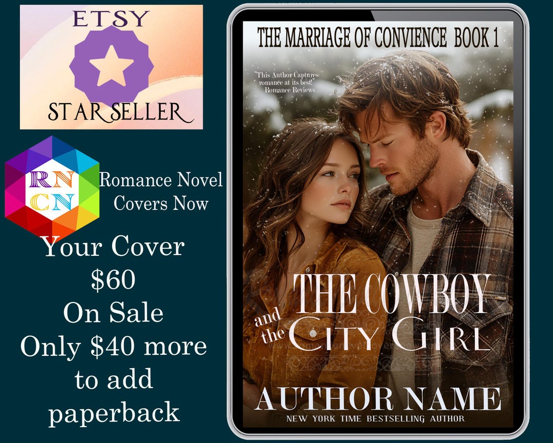 The Cowboy and the City Girl: Premade Book Cover Sweet Wholesome ...