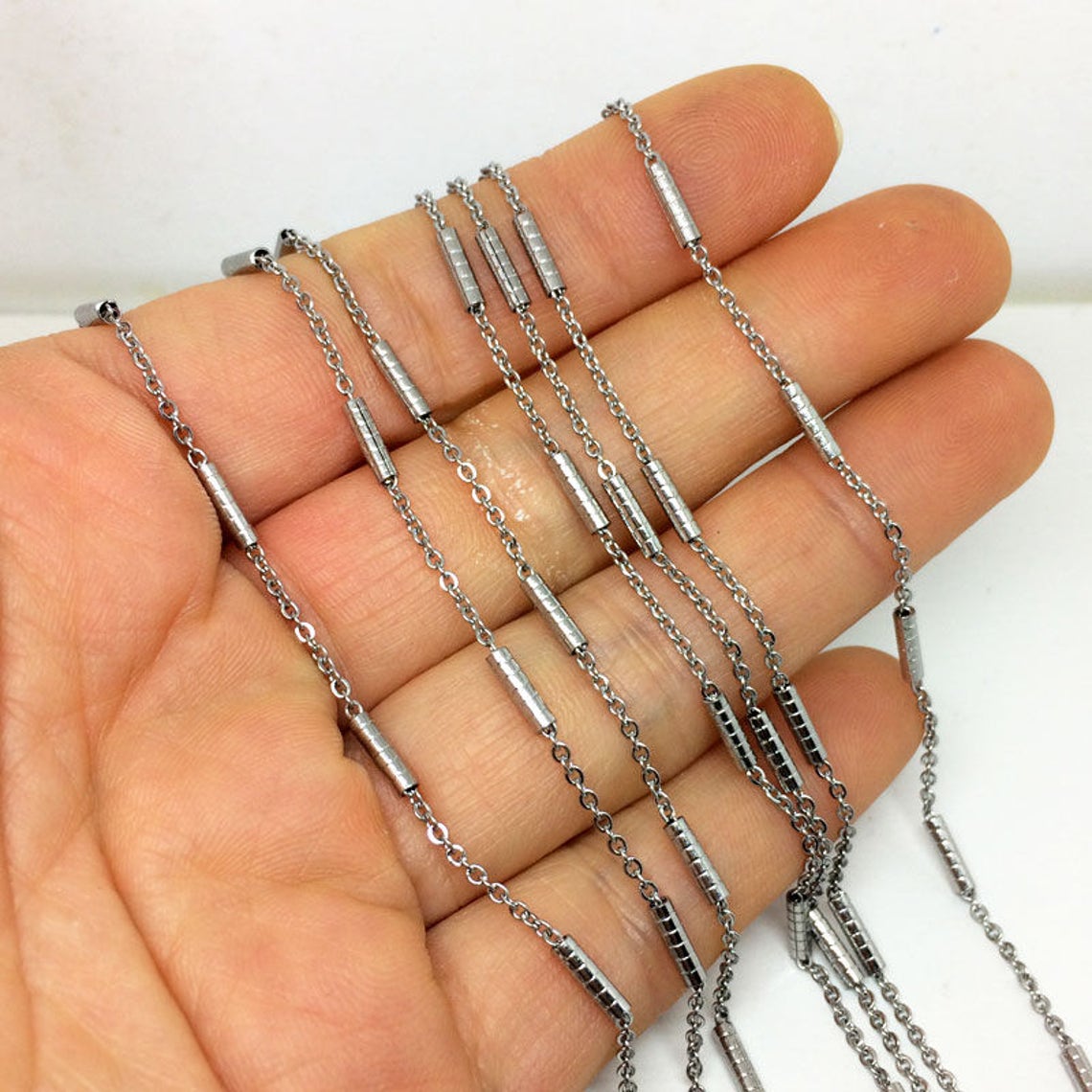 5/20 Meters 2.0mm Stainless Steel Tube Cable Oval Link Chain | Etsy