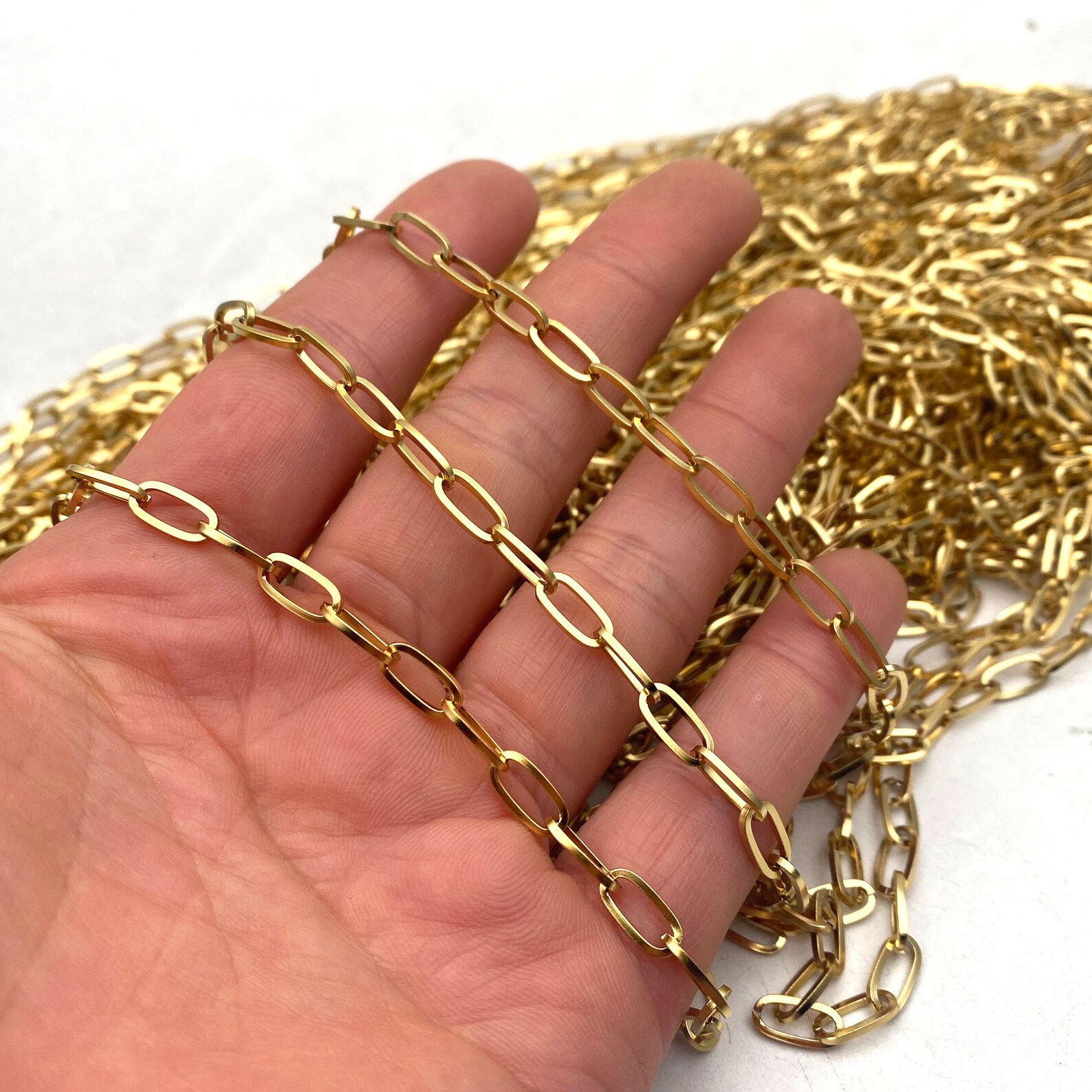 5/25meters 18K Gold Plated Stainless Steel Flat Drawn Cable - Etsy