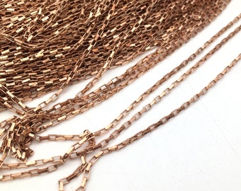 5/10meters Raw Brass Based Round Box Chain Open Link | Etsy