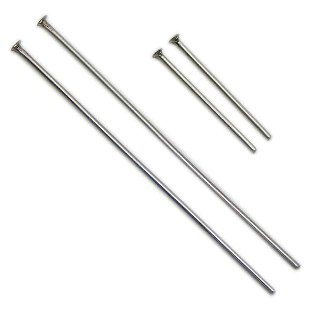 1000 PCS Stainless Steel Flat Head Pins 20,25,30,35,40,50mm Headpins - Etsy