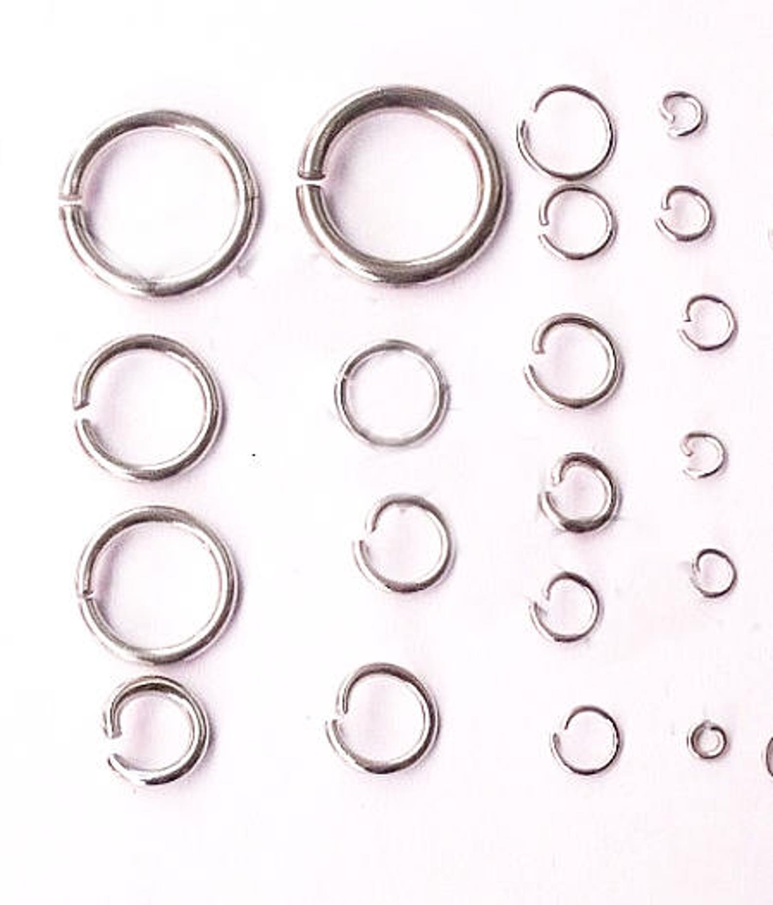Stainless Steel Open Round Jump Rings Soldered YOU Pick the Size - Etsy