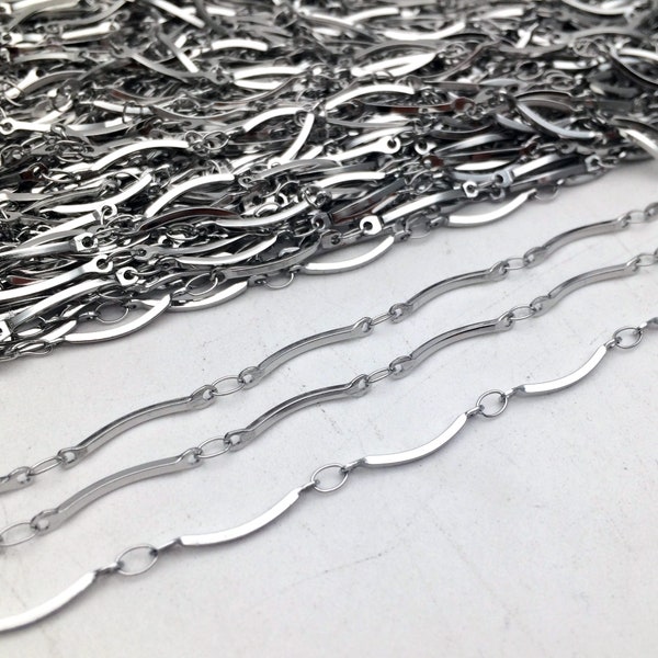 Curved Bar Chain - Etsy