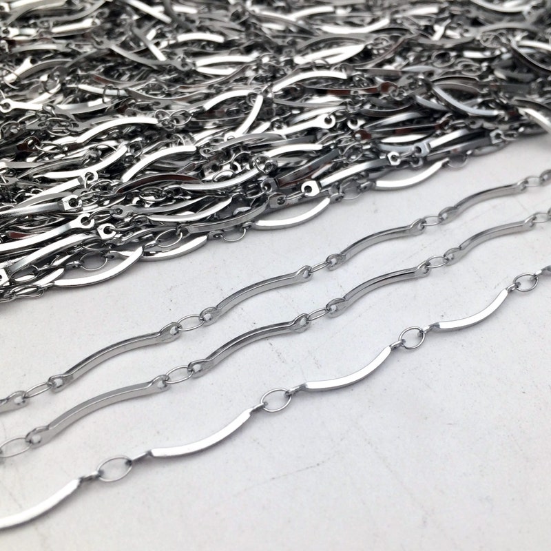 Curved Bar Chain - Etsy