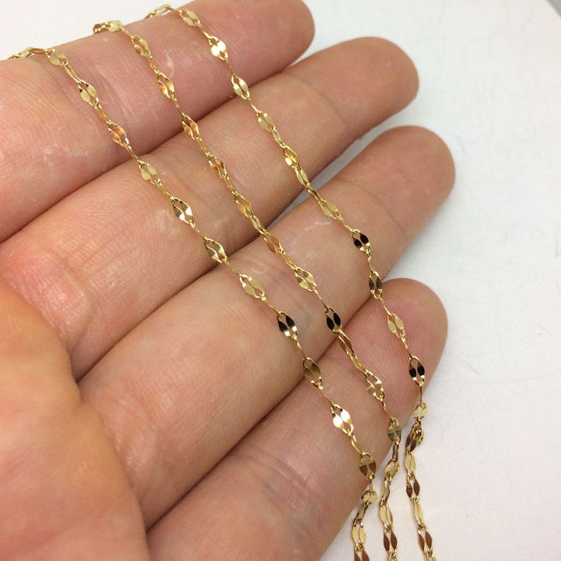 Anti Tarnish Real Gold Plated Over Stainless Steel Double Bar Chain Lip ...