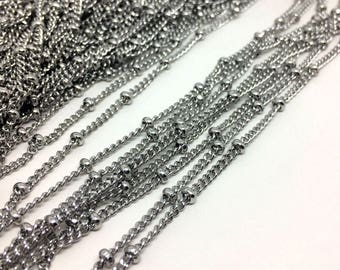 Stainless Steel Flat Cable Chain Oval Link Jewelry Making You - Etsy