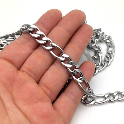1/5 Meters Beveled Flat Curb Stainless Steel Chain 11.5x16mm - Etsy