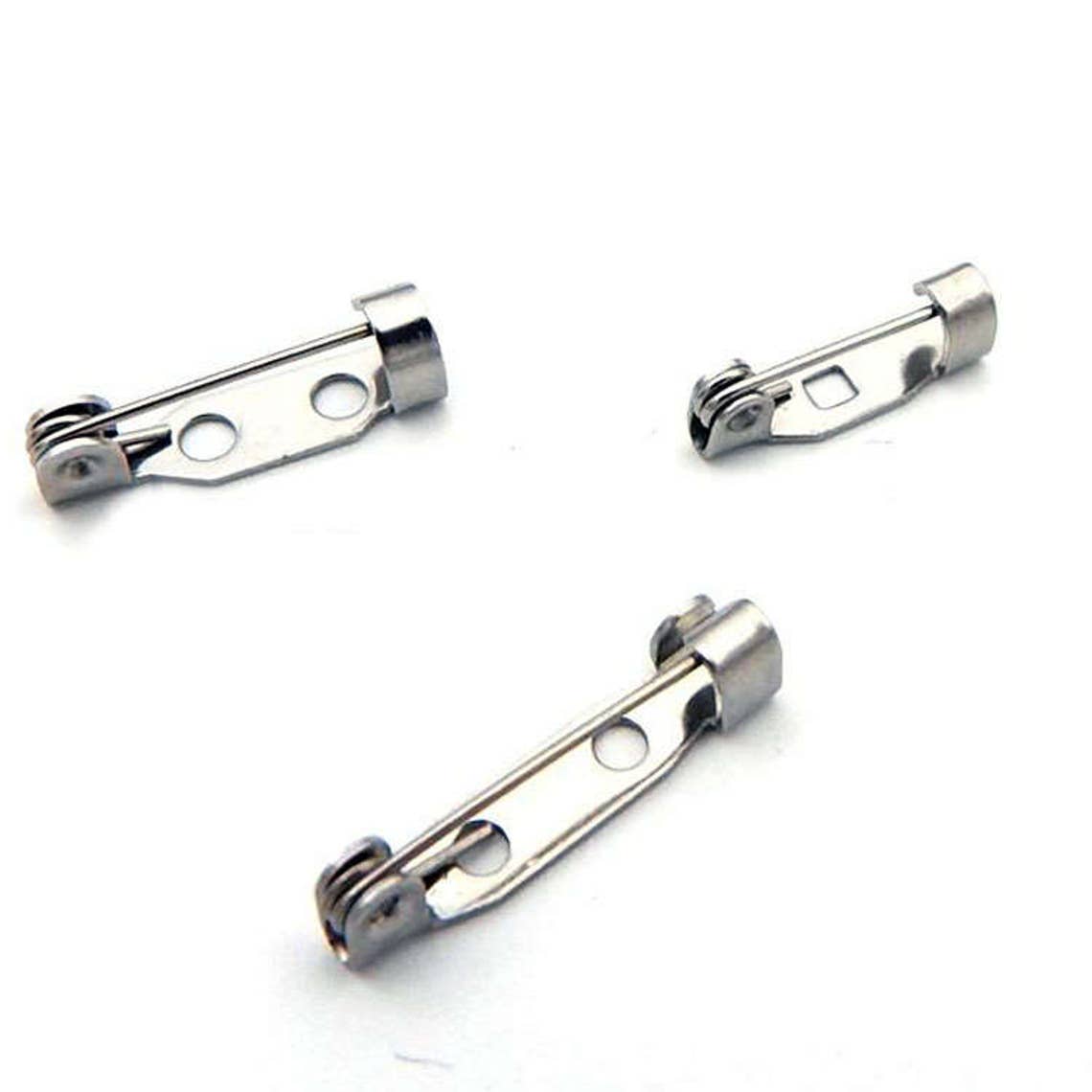 100/500pcs Stainless Steel Pin Backs 14/20/25/30/32mm Brooch - Etsy