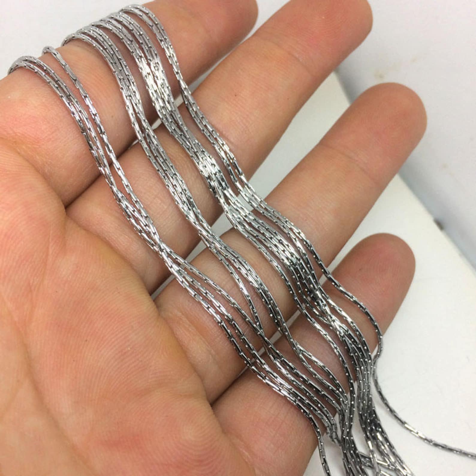 10/50meters Stainless Steel Round Cobra Chain Snake Chain | Etsy
