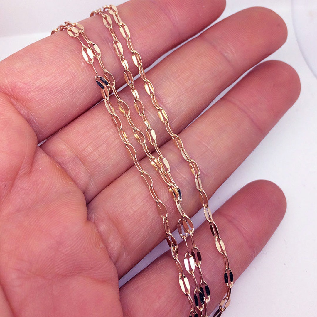 10yards Raw Brass Double Bar Link Chain Lips Shape Soldered 2.33x4.7mm ...