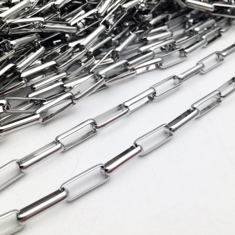 5 or 20 Meters BIG Stainless Steel Long Box Chain Open Link - Etsy