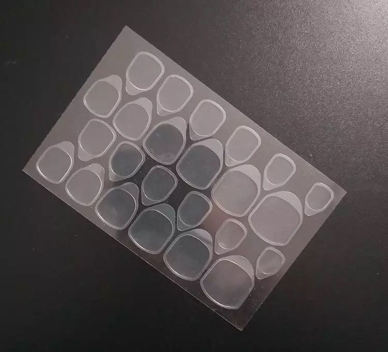 50/100sheets BLANK Clear Adhesive Nail Tabs for Press on Nail - Etsy