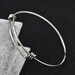 50 Pcs 20cm Wire Adjustable Wrapped Stainless Steel Bracelet Bangle ...