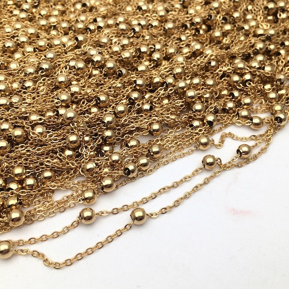 5/20 Meters Real Gold Plated Stainless Steel Flat Cable - Etsy