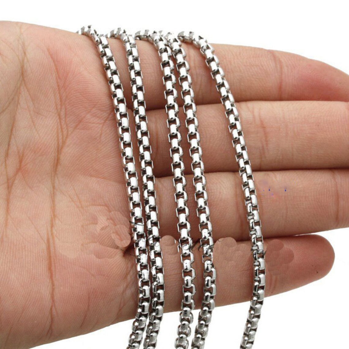 5 Meters Stainless Steel Square Rolo Link Chain 2.0mm 3.0mm - Etsy Canada