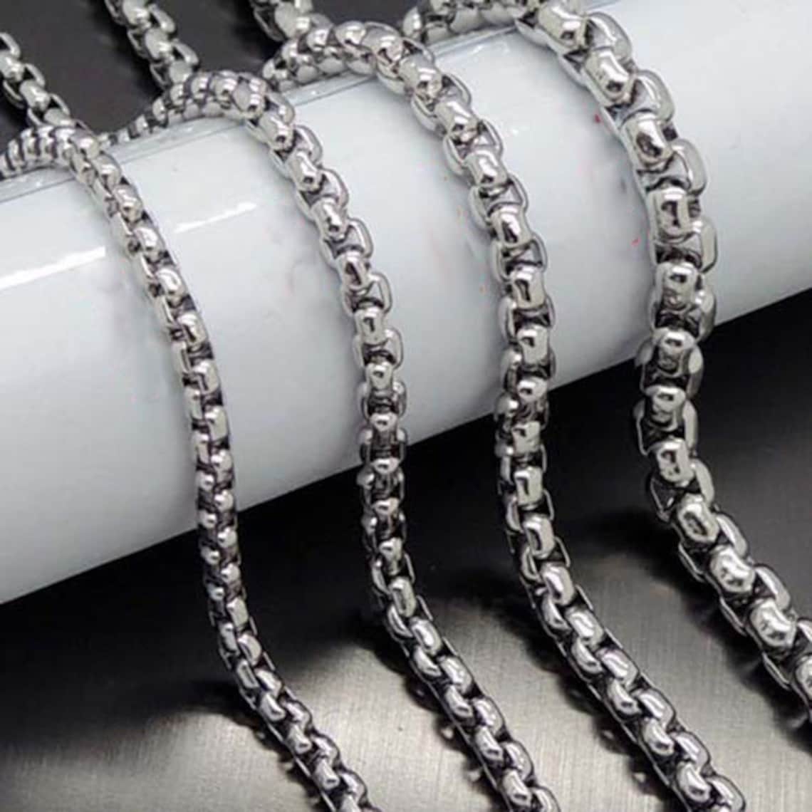 5 Meters Stainless Steel Square Rolo Link Chain 2.0mm 3.0mm - Etsy