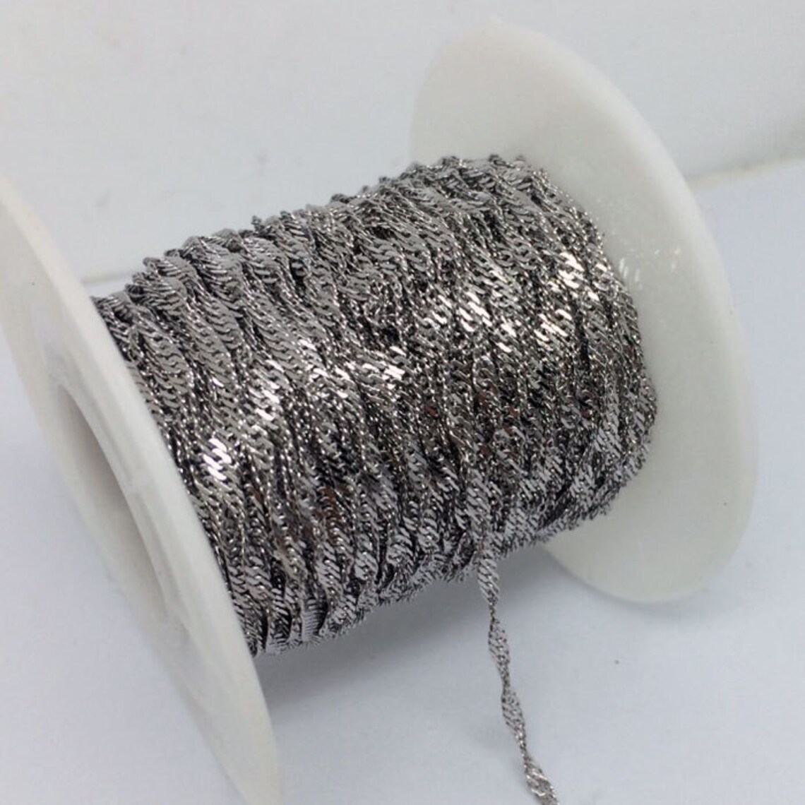 20 Meters Stainless Steel Twisted Curb Water Wave Chain Sprial - Etsy