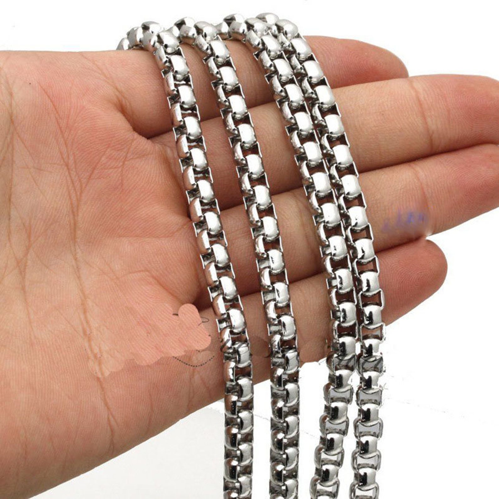 5 Meters Stainless Steel Square Rolo Link Chain 2.0mm 3.0mm - Etsy