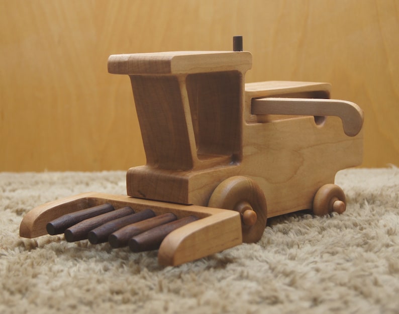 Wooden Toy Combine With Corn Head - Etsy