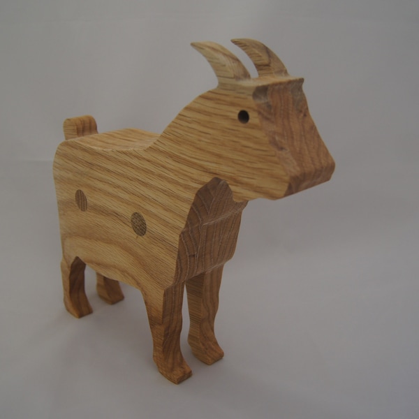 Wooden Goat - Etsy