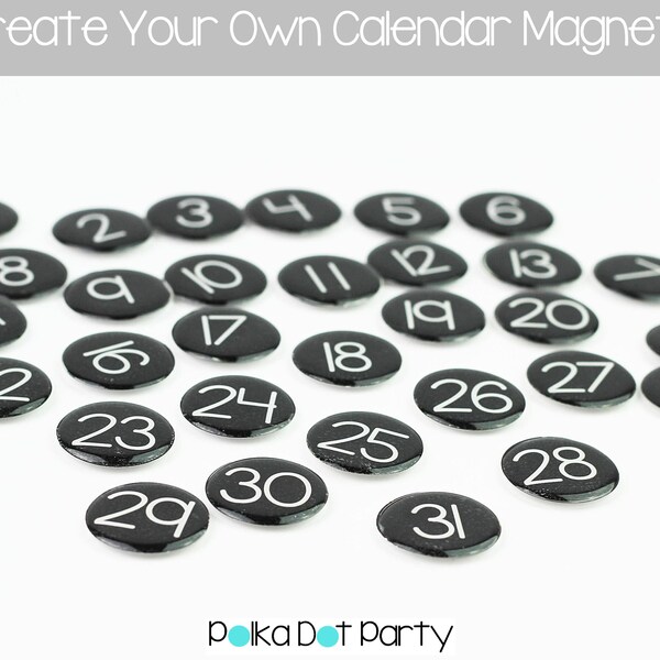 Magnetic Numbers - Etsy