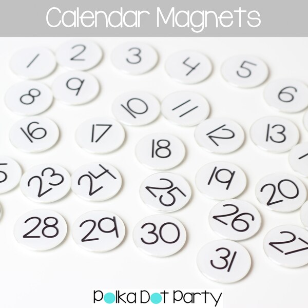 Calendar Magnets - Etsy