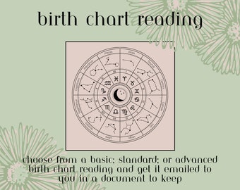 Astrology Reading Birth Chart Report Natal Chart Reading - Etsy