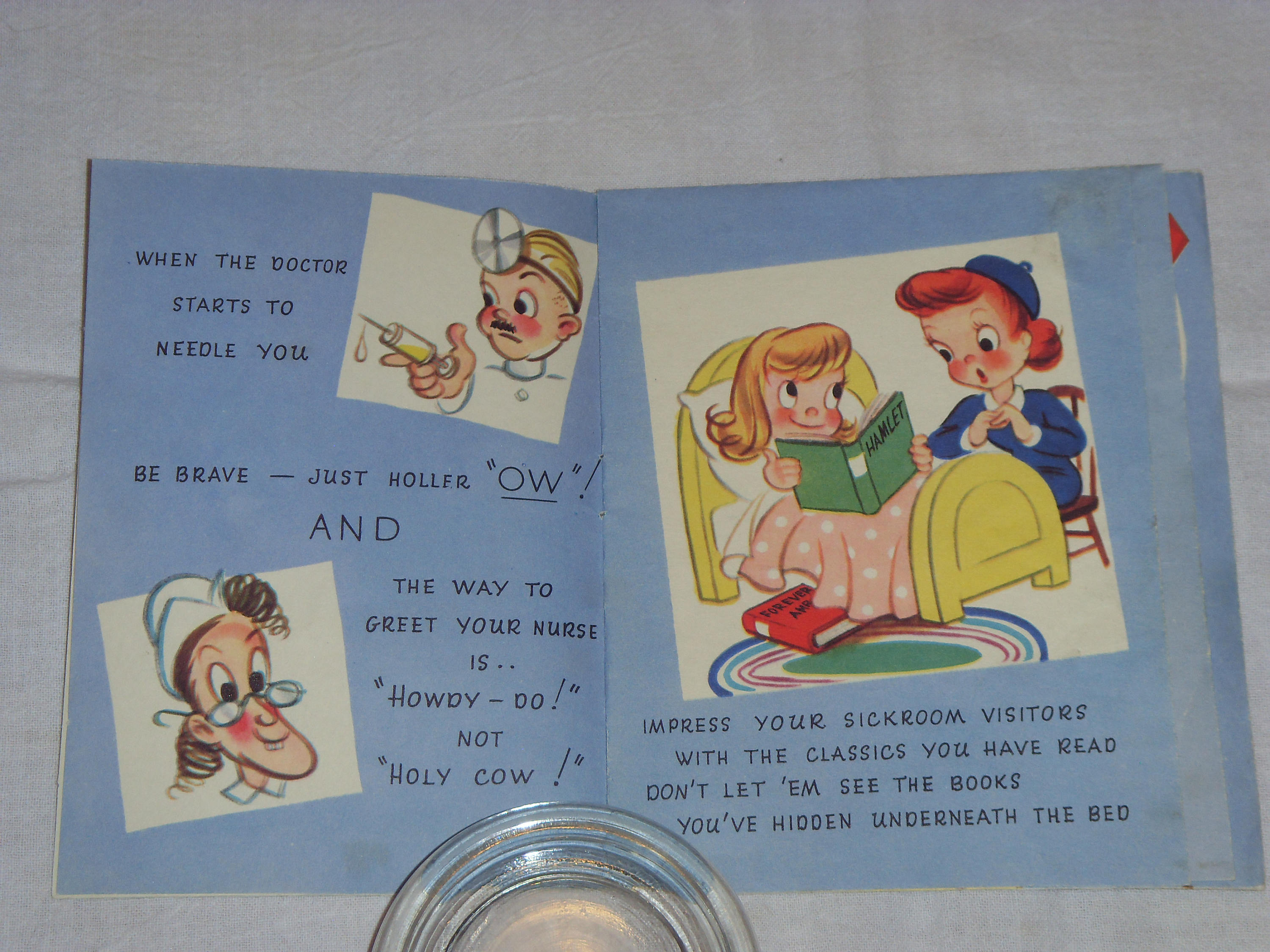 Vintage Bedside Manners Get Well Card - Etsy